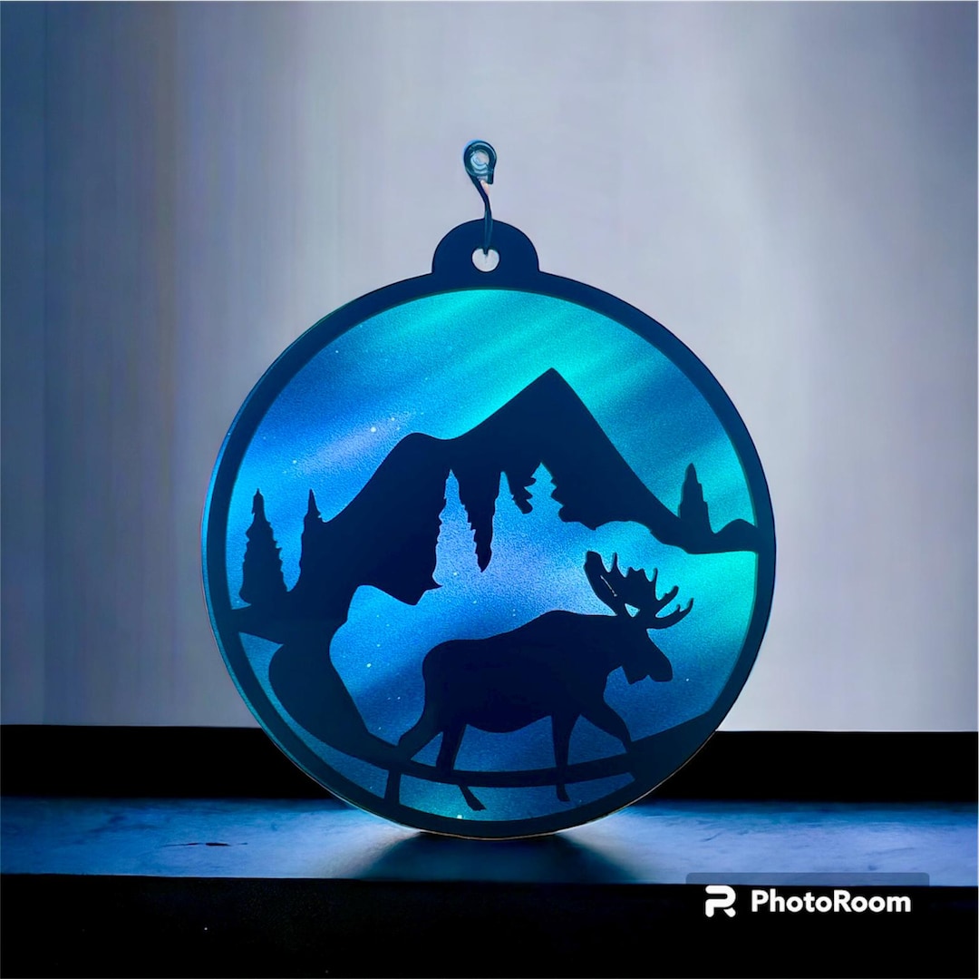 Moose Suncatcher SVG | Elk Sun Catcher Cut File | Laser File for Lasers ...