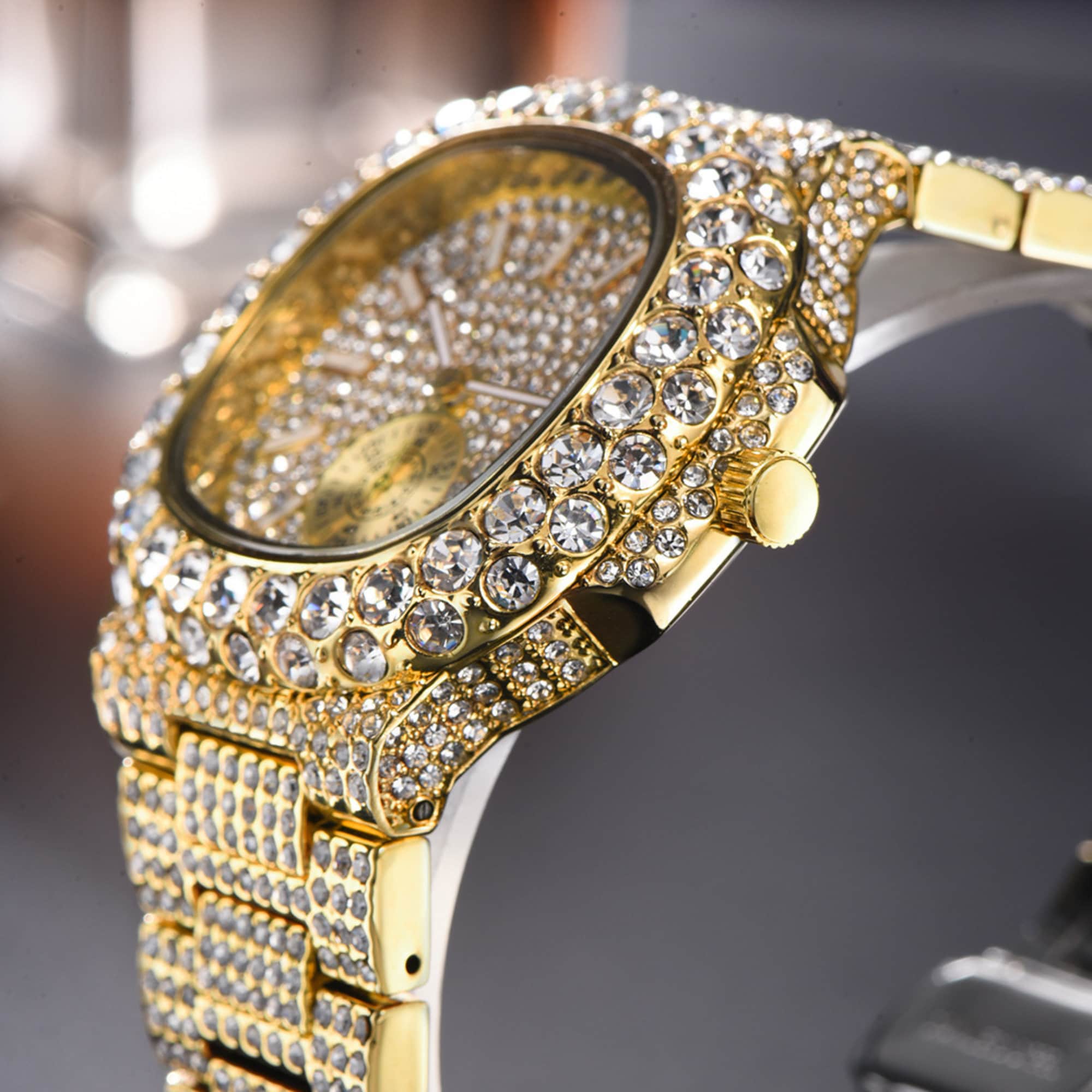 Gold Diamond Watches For Men