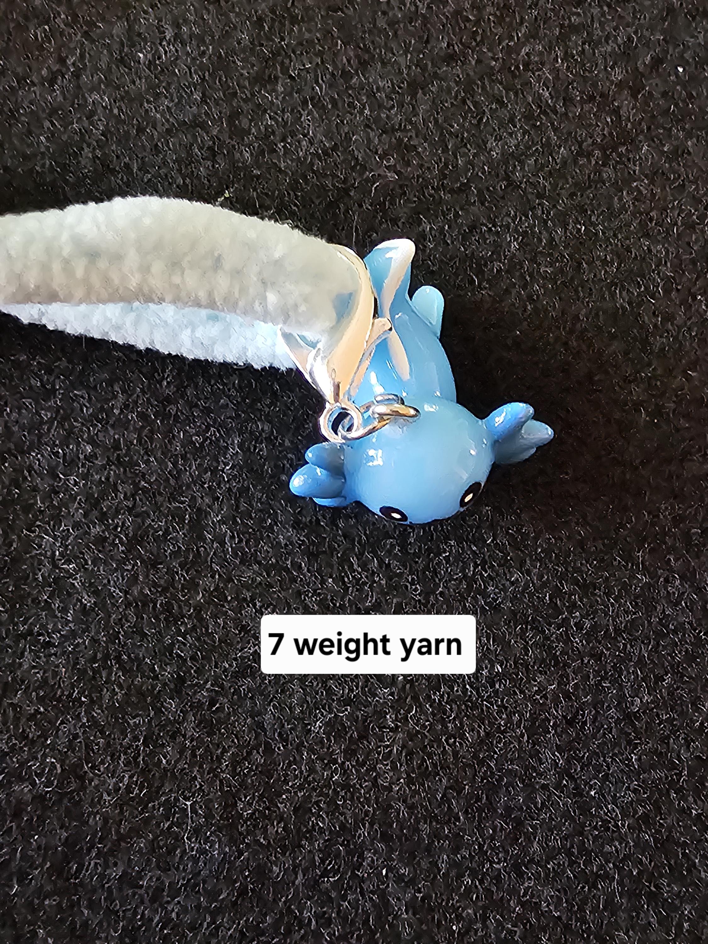 Resin Axolotl Stitch Markers: Ring or Lobster Claw Clasp, Set of 5. - Etsy