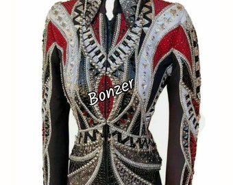 NEW Western Competition Horse Riding Show Wear Shirt Blouse Jacket ...