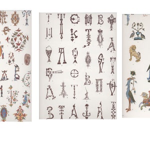 Medieval Vintage Printable Illustrations, Ornamental Letters and ...