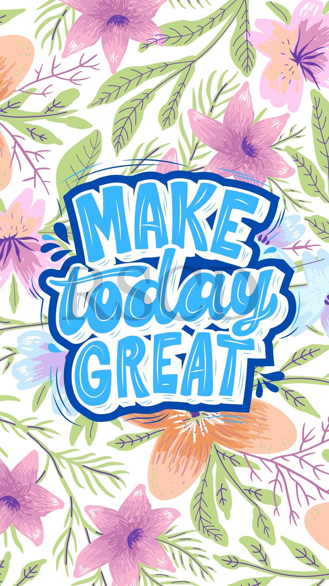 Digital Art Print make Today Great Positive Decoration - Etsy