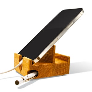 Handcrafted Solid Wood Smart Phone Holder - Etsy