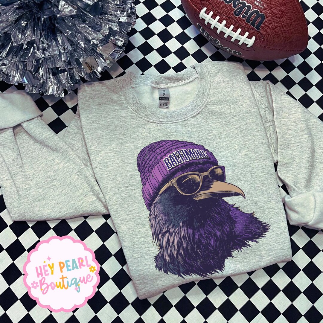 Baltimore Spirit Animal Football Crewneck | Sublimated Ravens Football ...