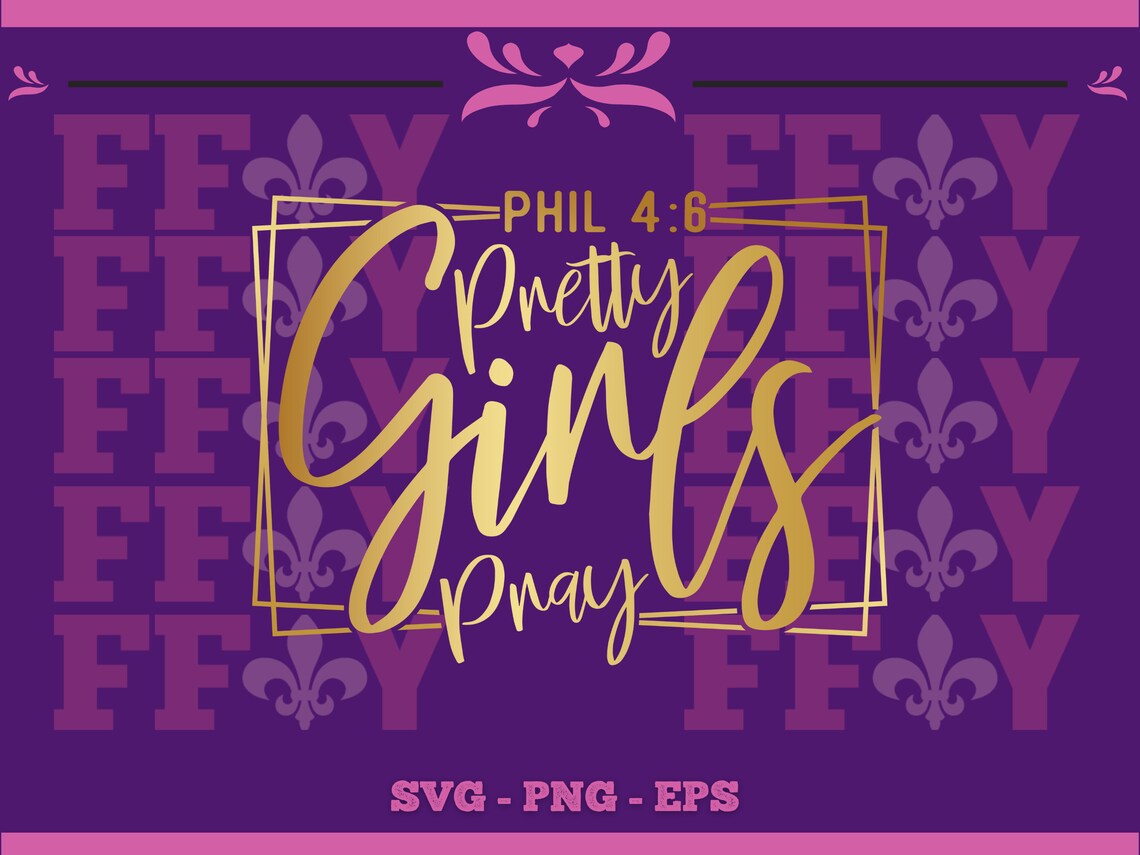 Pretty Girls Pray SVG for T-shirt Girl Pray SVG Pray SVG - Etsy