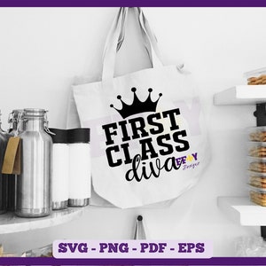 Diva SVG, Queen SVG, Diva With Crown SVG, Cricut Silhouette, Instant ...