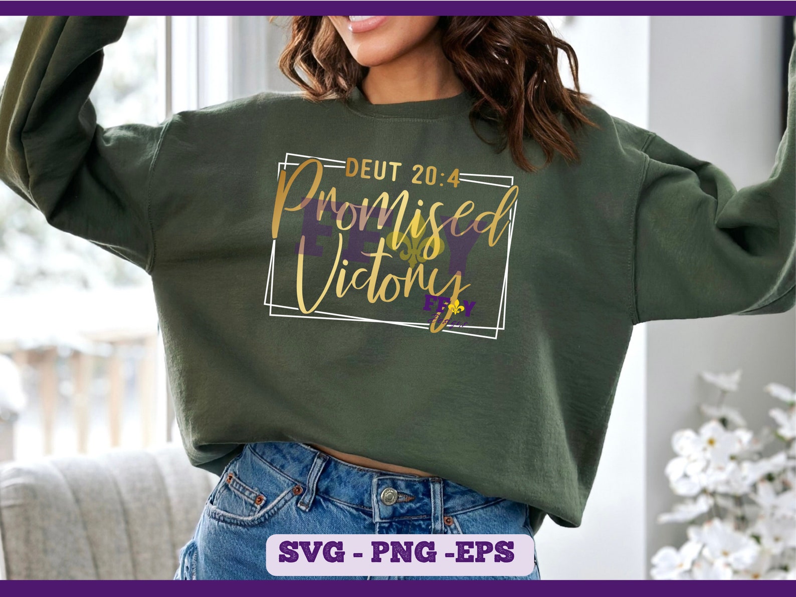 Promised Victory SVG, Bible Verse SVG, Religious Svg, Inspirational SVG ...