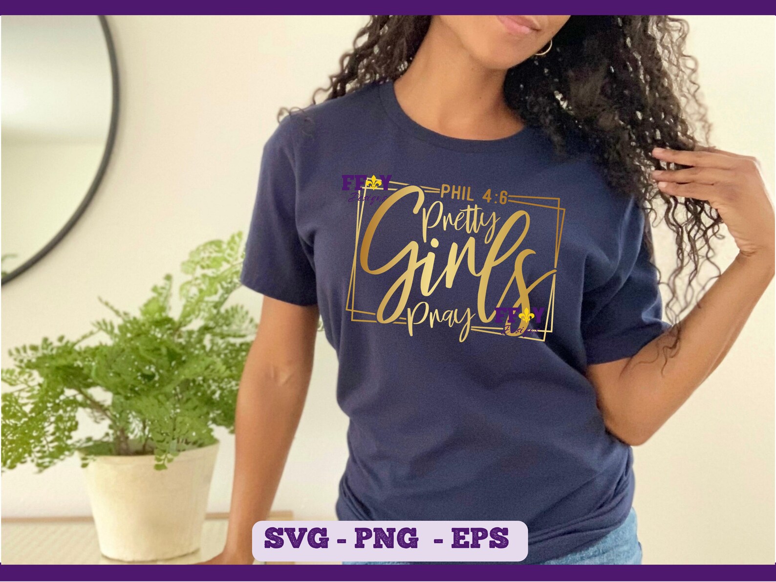 Pretty Girls Pray SVG for T-shirt, Girl Pray SVG, Pray SVG, Pray on It ...