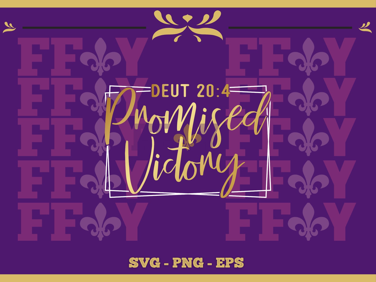 Promised Victory SVG, Bible Verse SVG, Religious Svg, Inspirational SVG ...