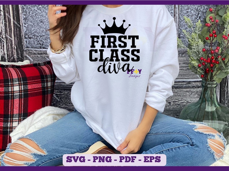 Diva SVG Queen SVG Diva With Crown SVG Cricut Silhouette - Etsy Israel