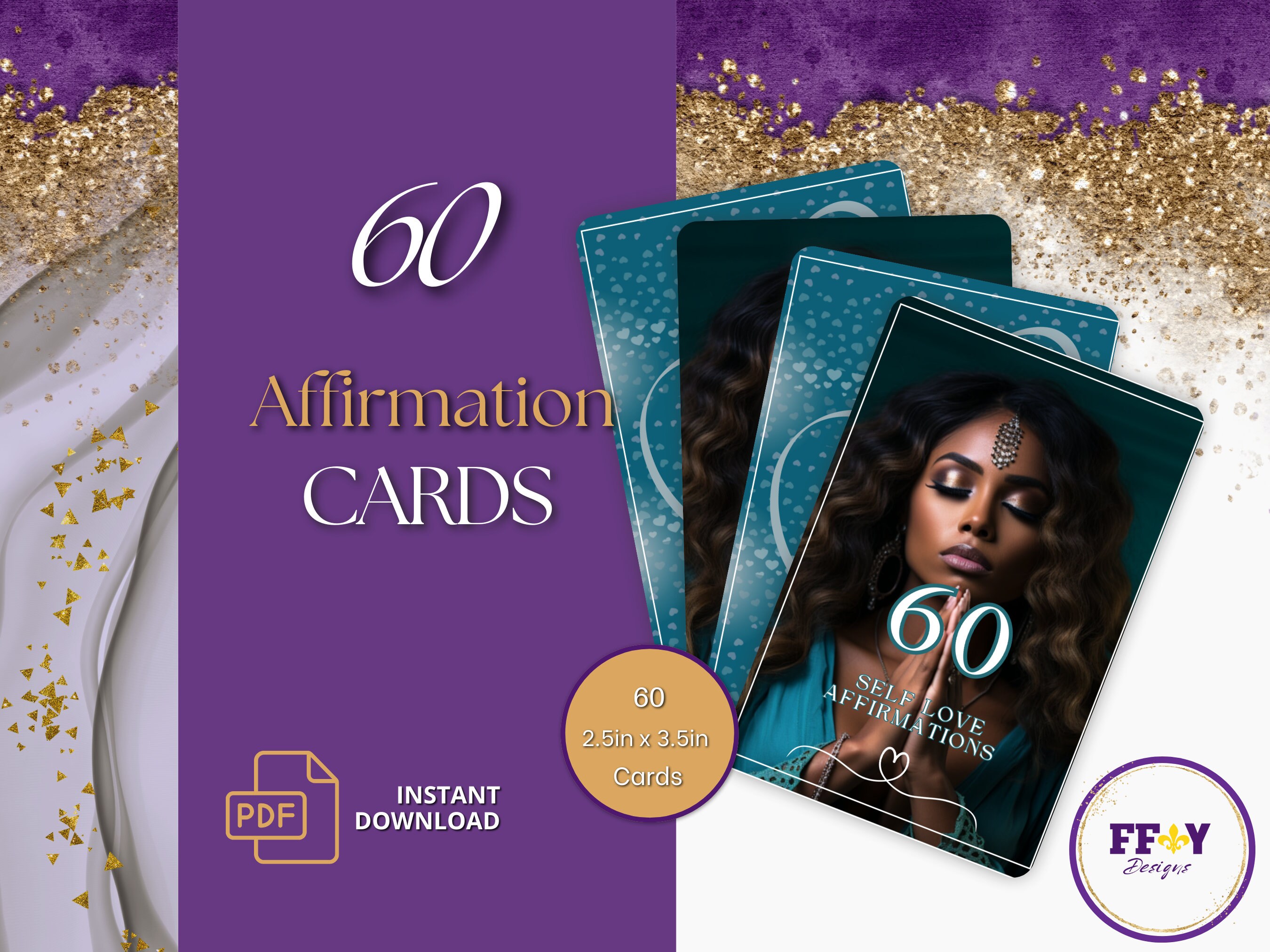 Pretty Girls Pray Collection 60 Empowering Affirmation Cards for Black ...