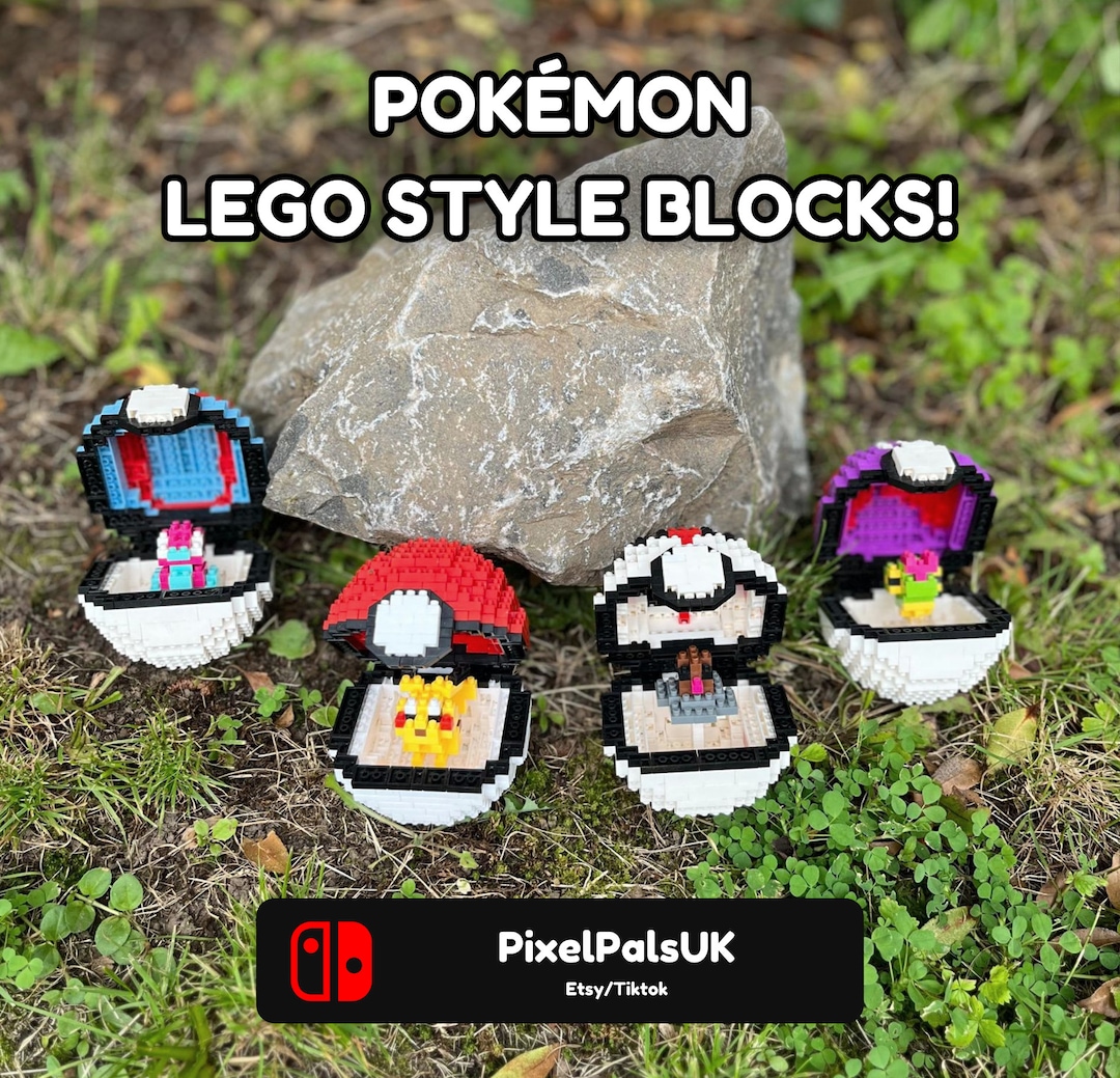LEGO Pokemon Pokeball Building Blocks Set Nanoblock Toy for Boys and ...