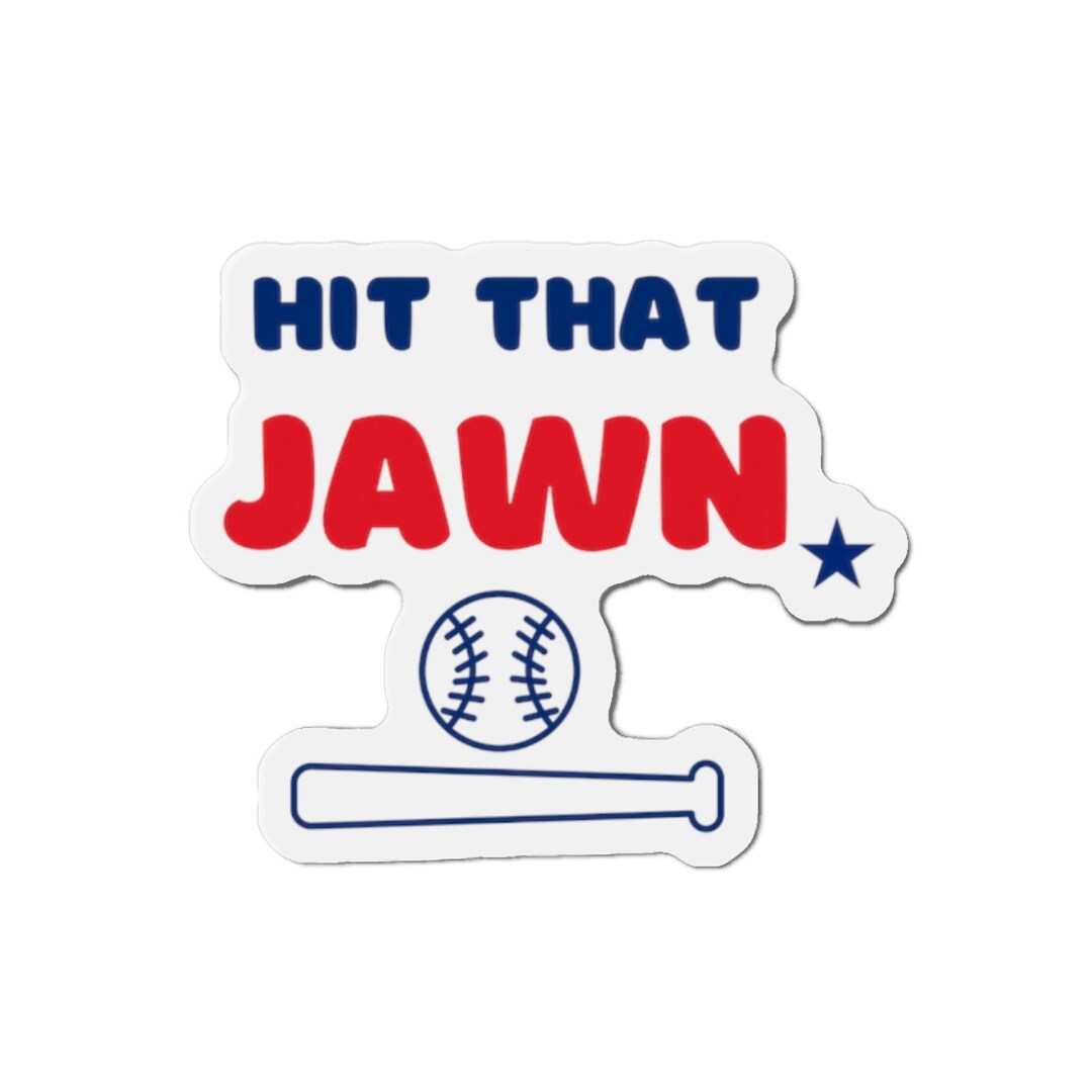 Sports Team Philly Outdoor Magnet Baseball Fan Hit That Jawn Red ...