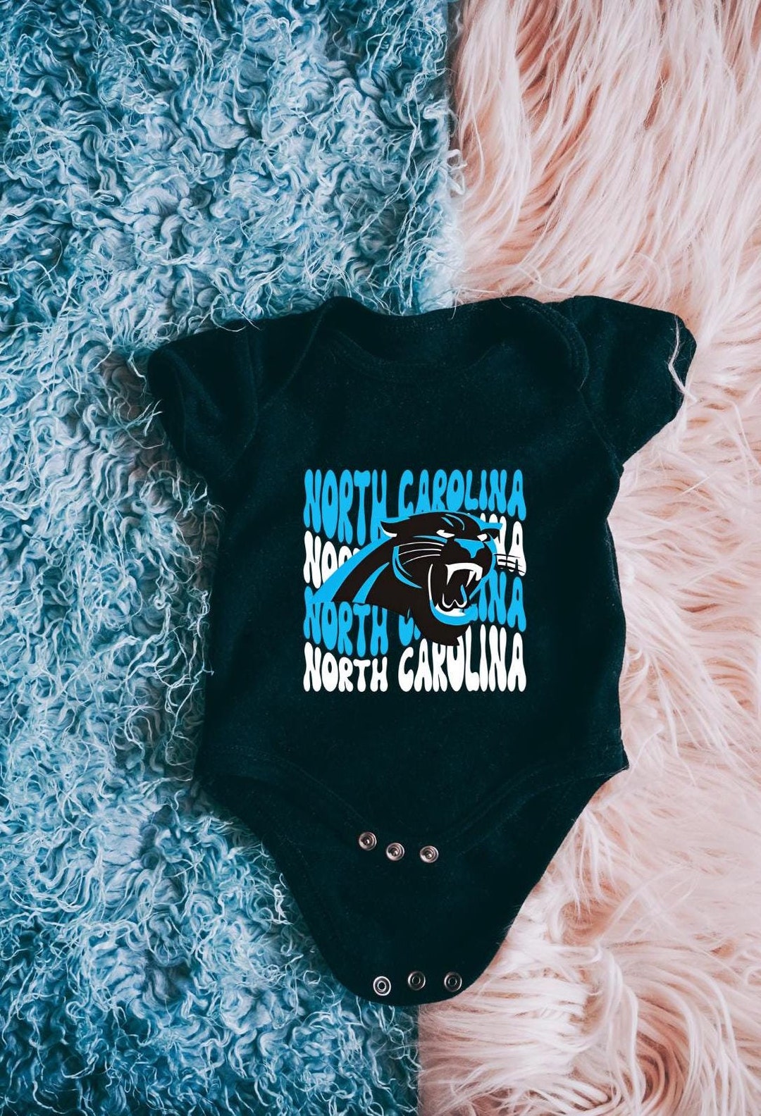 Carolina Panthers Onesie, Football Season Bodysuit, Carolina Football ...