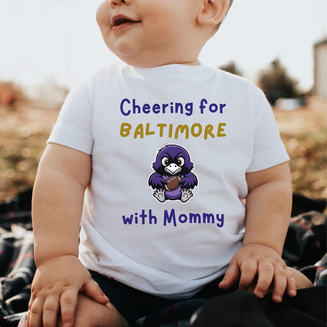 Custom Baby Bodysuit Baltimore Watching Sunday Football First Tailgate ...