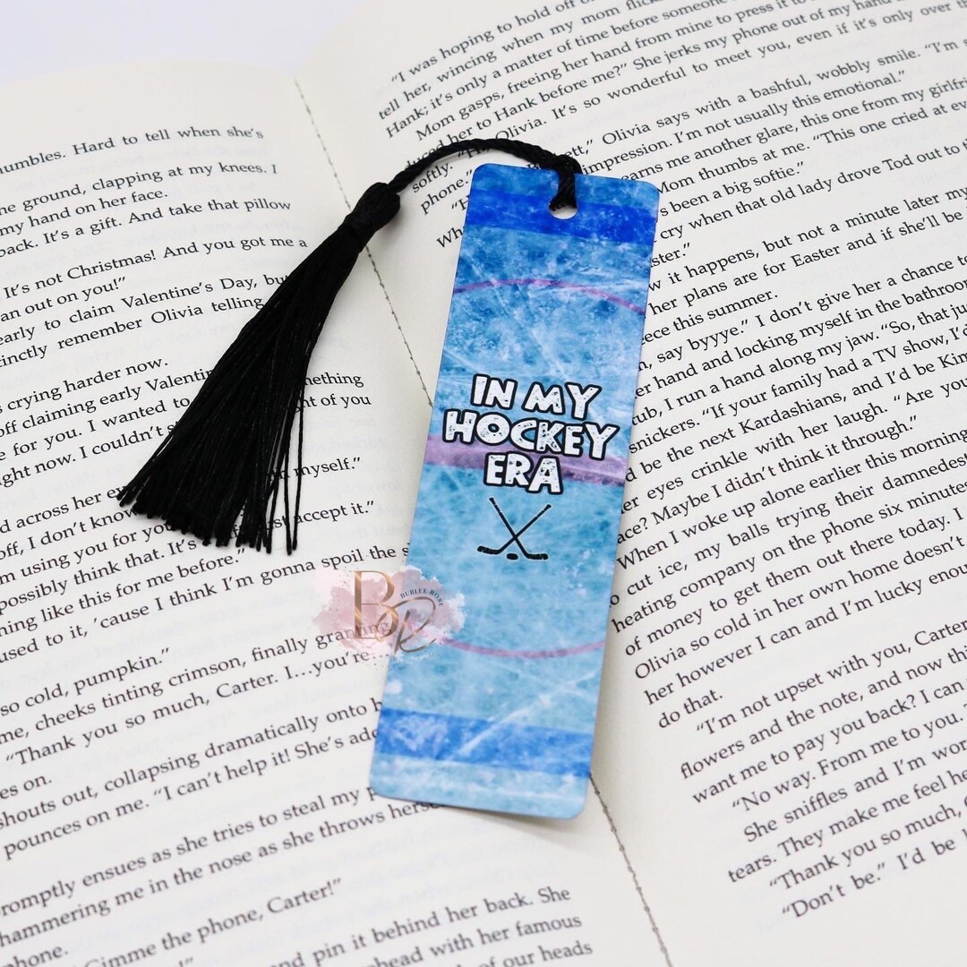 Hockey Era Bookmark: Metal Bookmark With Tassel - Etsy UK