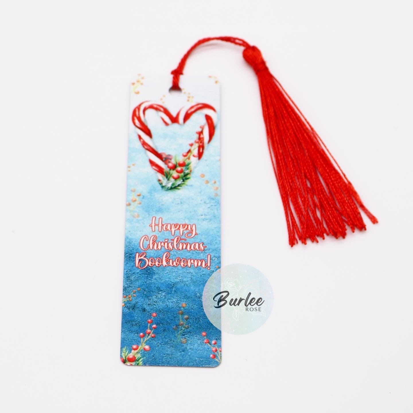 Happy Christmas Bookworm Bookmark Metal Teachers Christmas Gift Ideas ...