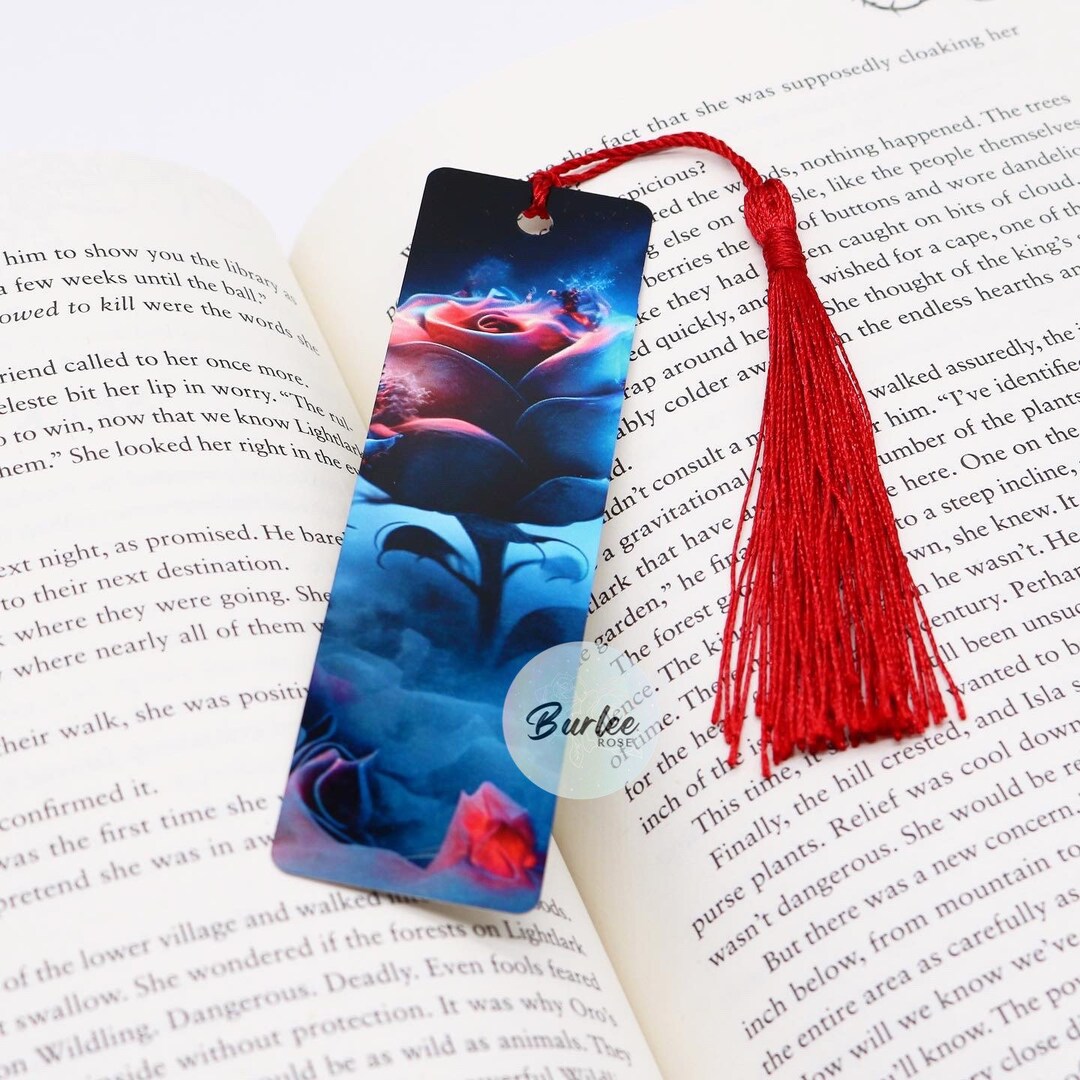 Red Rose Bookmark Metal Rose Gifts Flowers Bookmarker Bibliophile Gifts ...