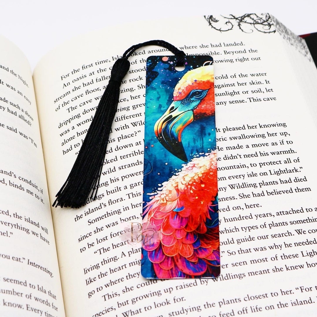 Flamingo Bookmark Metal With Tassel: Bookish Merch, Gifts for Book ...