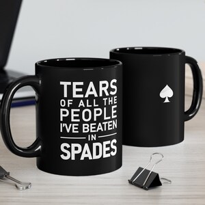 Personalized Spades Trophy Spades Gift Spades Champion 11 Oz Mug in ...