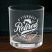 O'fishally Retired Rocks Glass, Funny Retirement Gifts for Men, Gift ...