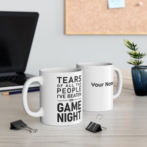 Game Night Trophy Gamer Mug Board Game Gift Personalized Award Video ...