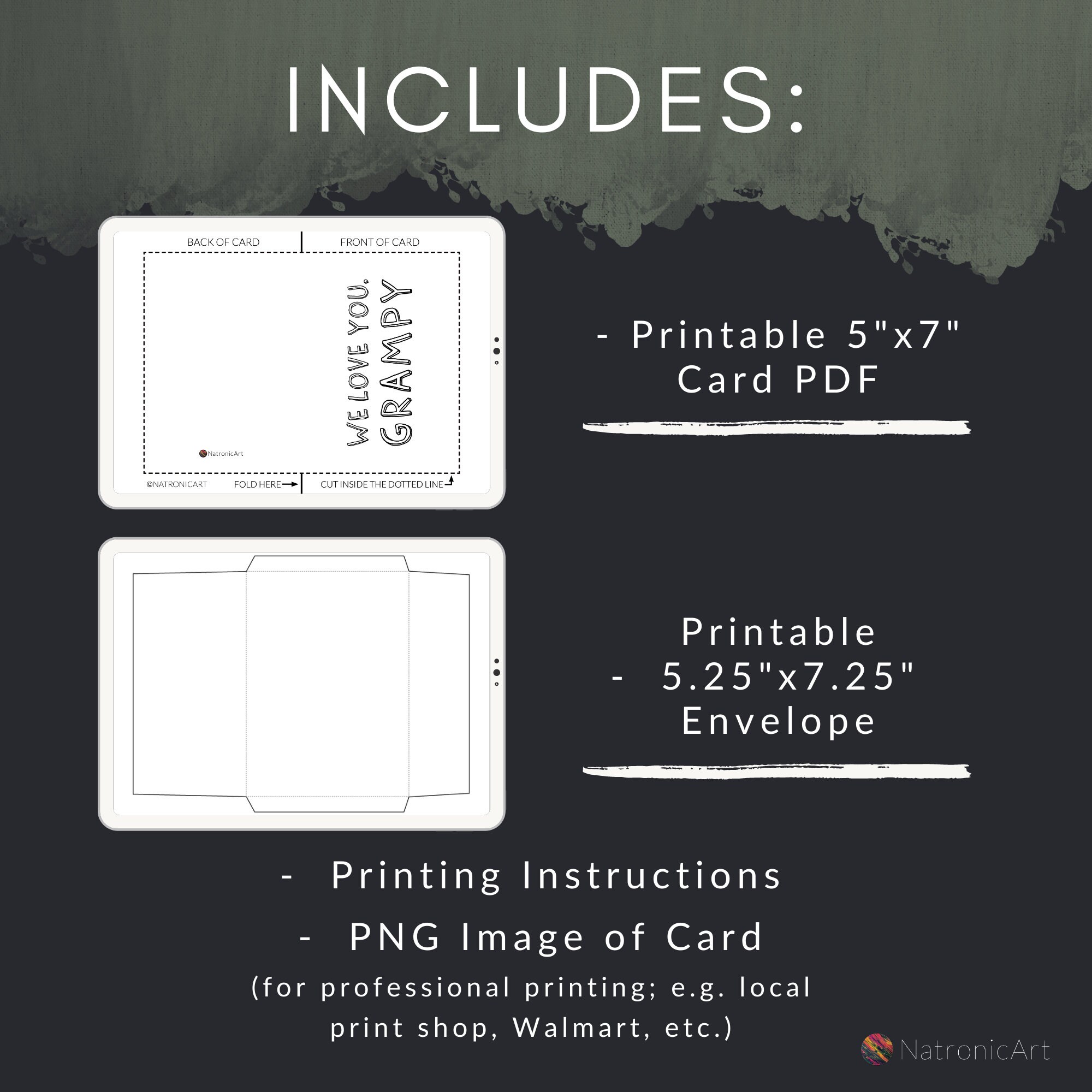 Printable Father's Day Card for Grampy Card From - Etsy