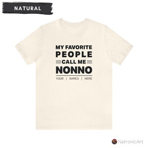 Nonno Shirt Fathers Day Gift for Nonno Shirt With Kids Names Nonno Gift ...