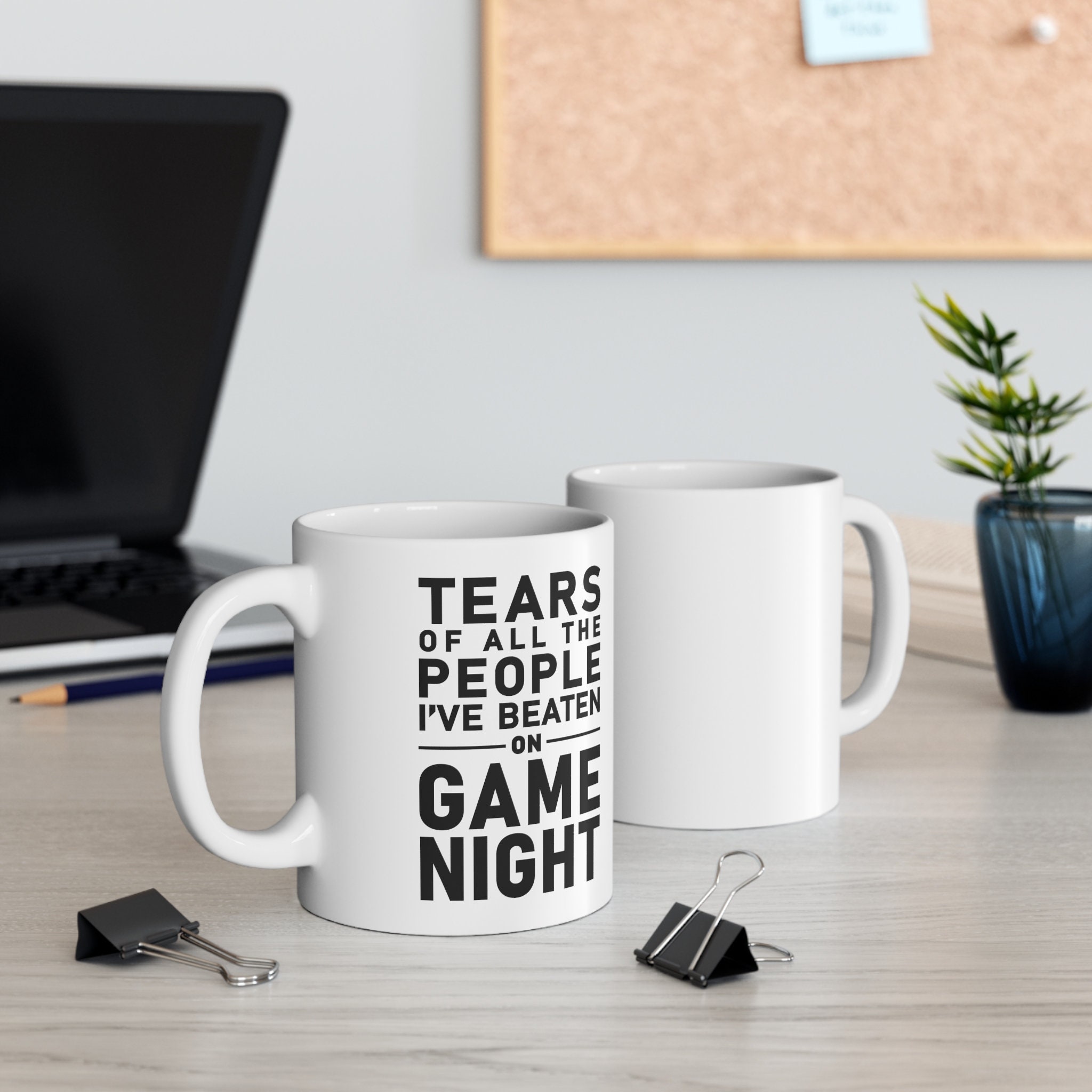 Game Night Trophy Gamer Mug Board Game Gift Personalized Award Video ...