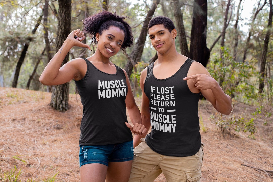 I Love My Muscle Mommy Matching Gym Couple Tank Top Matching Gym Shirt ...