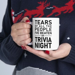 Trivia Night Trophy Trivia Gift Personalized Award, "tears of All the ...