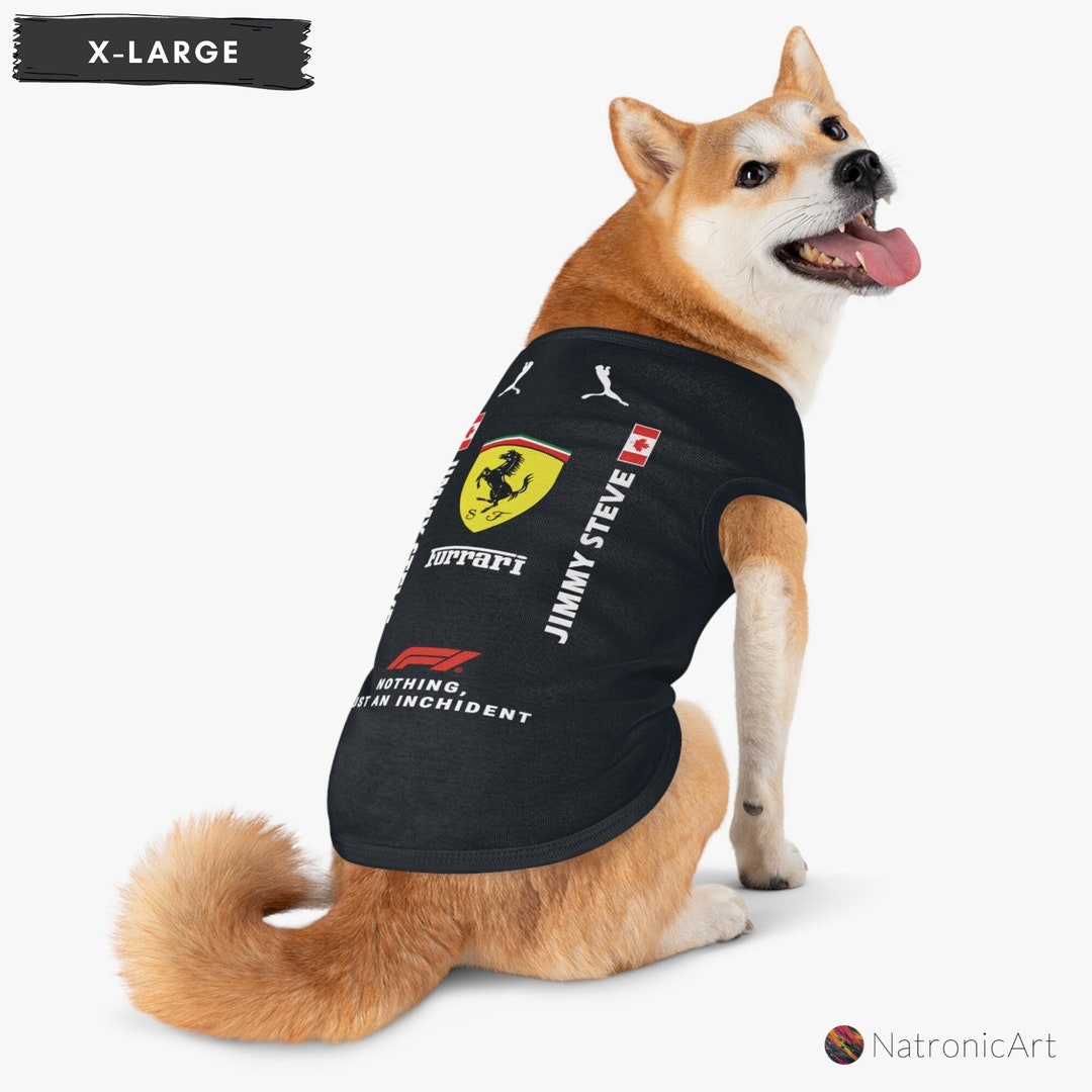 Custom Halloween Dog Costume Furrari F1 Racing Dog Shirt - Etsy