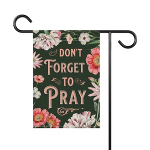Prayer Garden Sign Christian Garden Banner for Yard Prayer Garden Flag ...