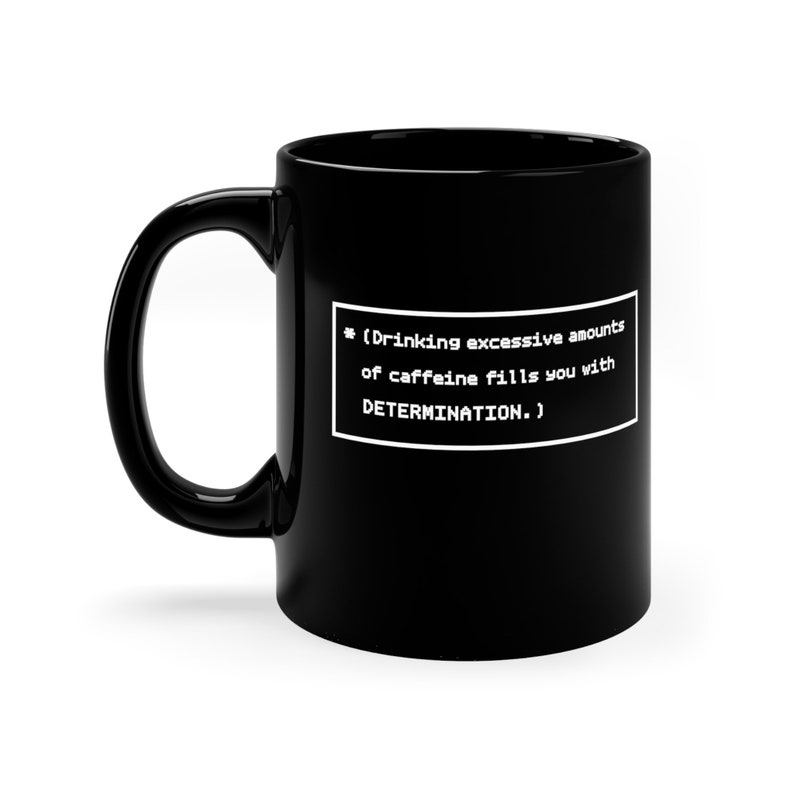 Funny Undertale Mug for Gamer Undertale Gift Gamer Mug, Caffeine Fills ...