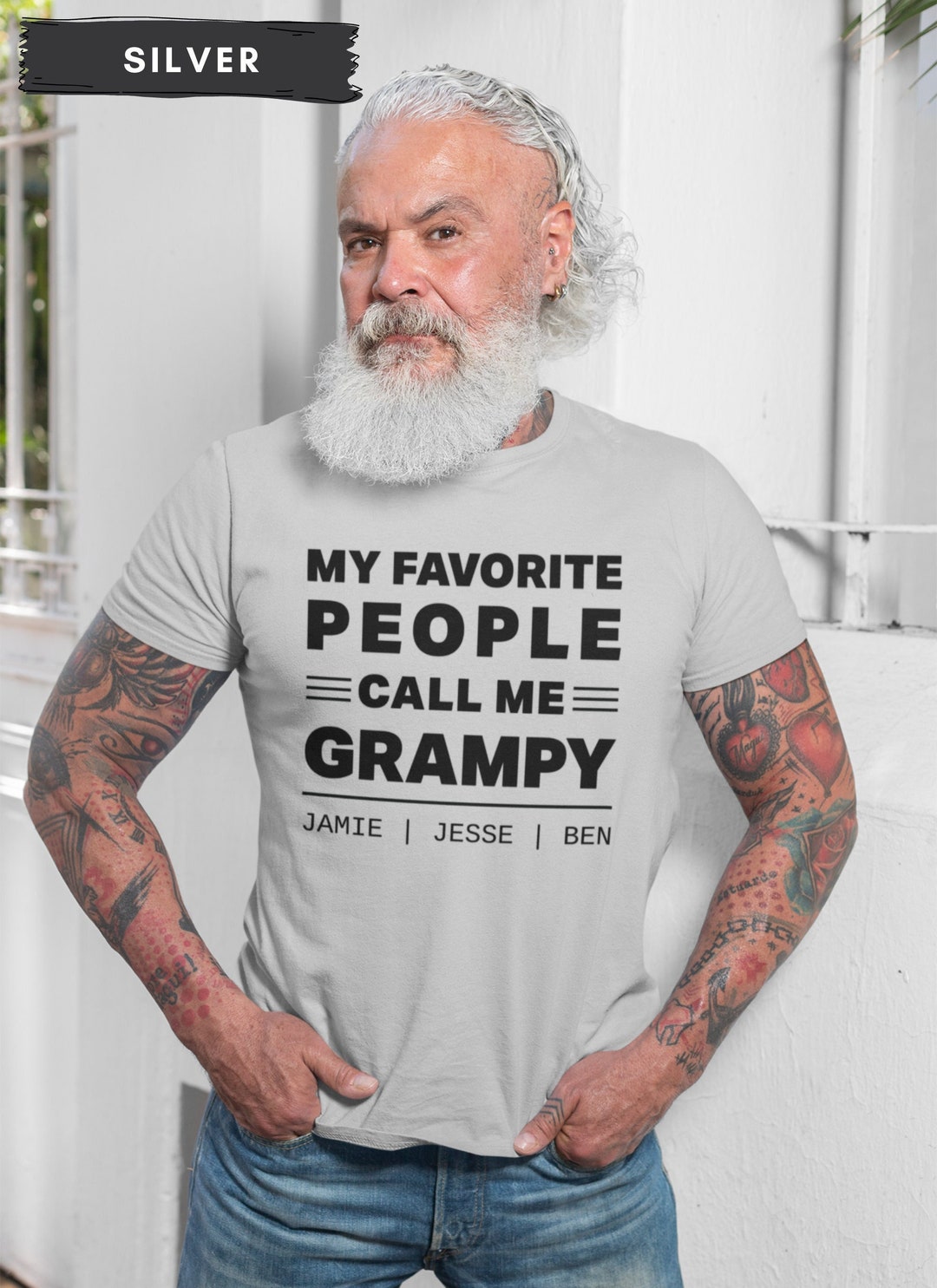 Fathers Day Gift for Grampy Father's Day Shirt for Grandpa Custom ...