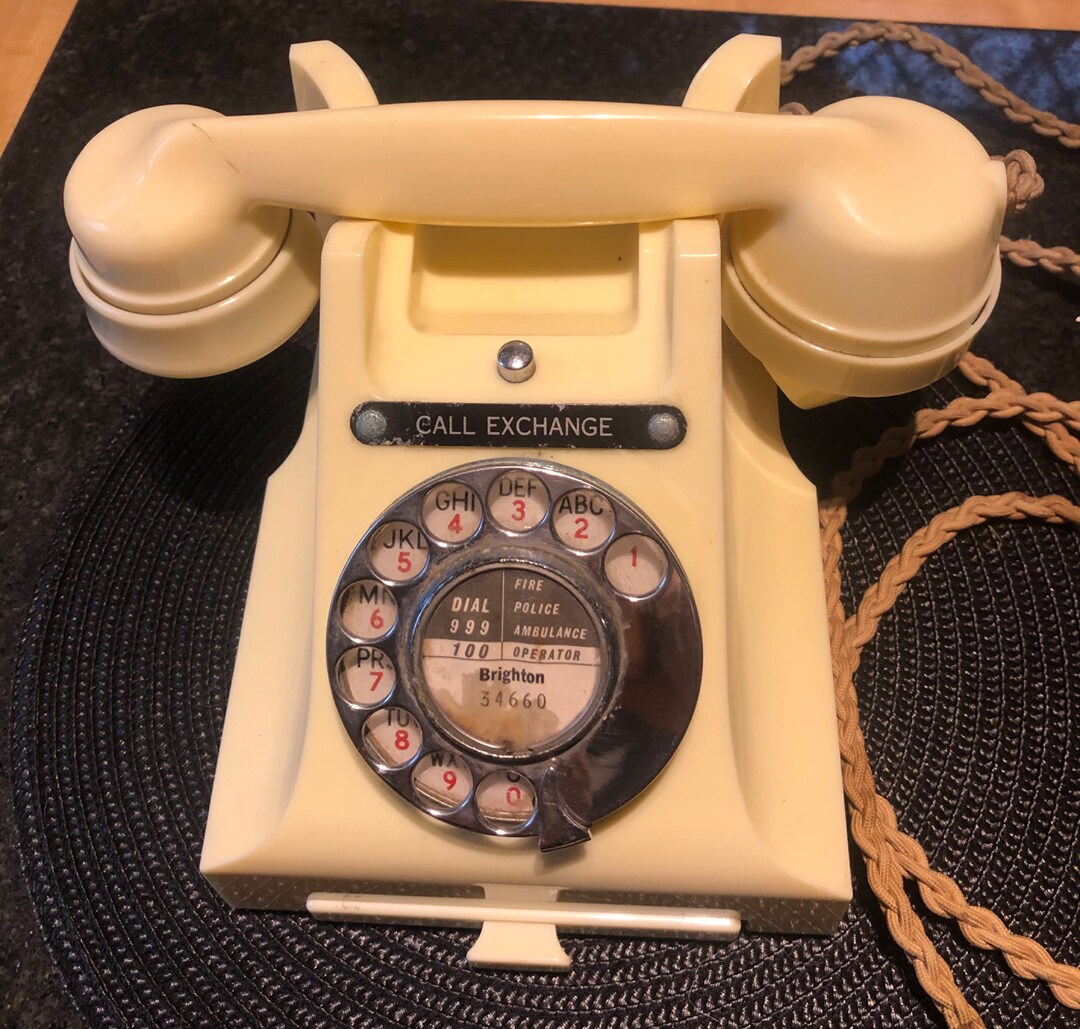 Ivory Bakelite 312L Phone 1957 in Original Condition - Etsy
