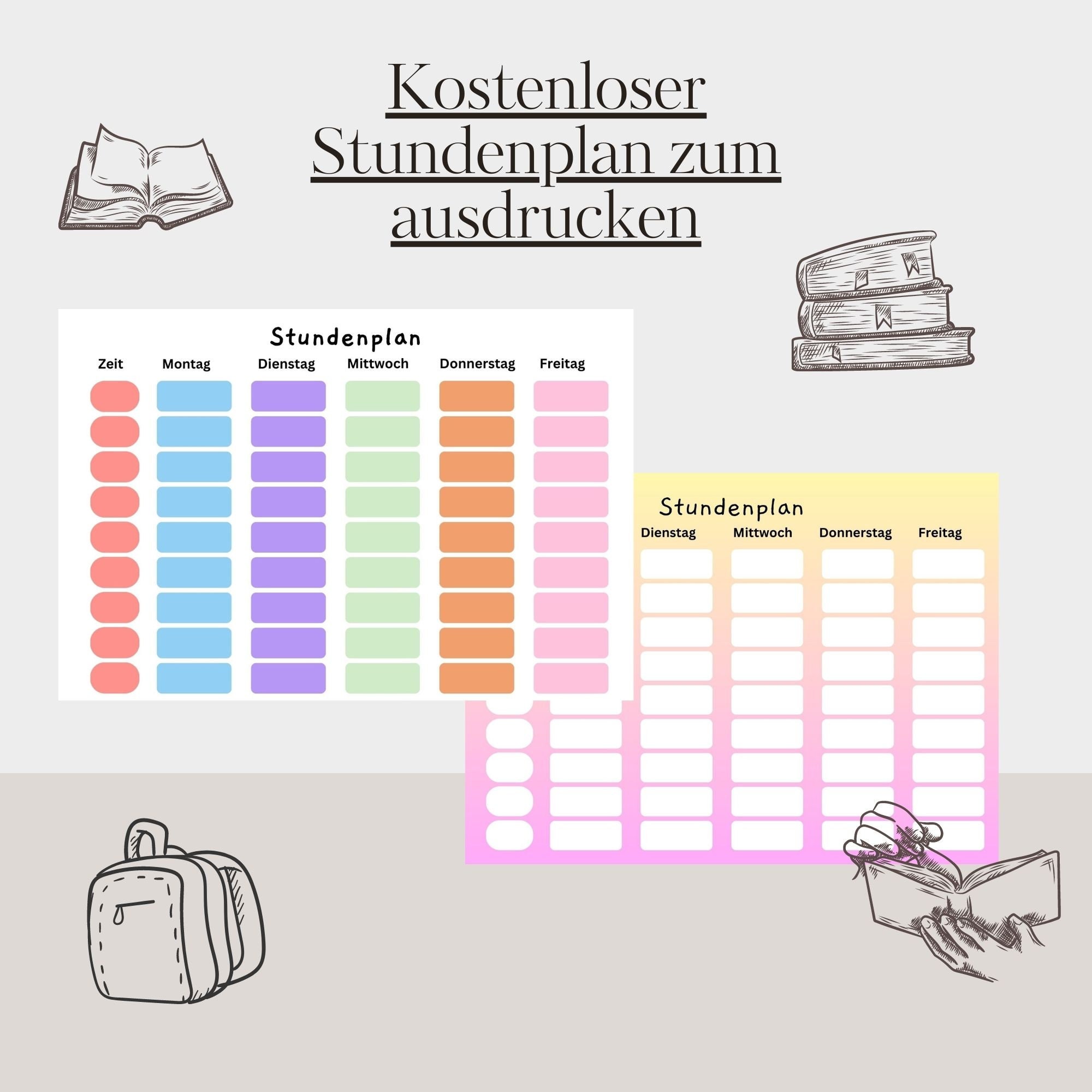 Homework Planner to Print Out Printable Timetable printable - Etsy