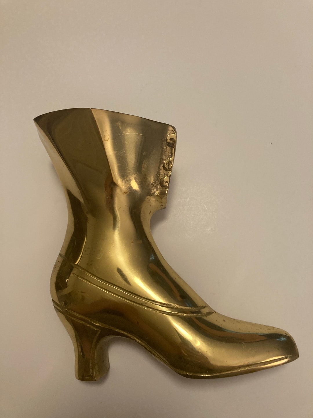 Vintage Brass Boot - Etsy