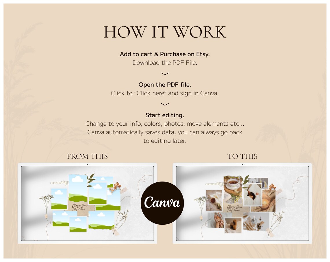 Editable Canva Mock up | Design Mood Board | Idea Visualization ...