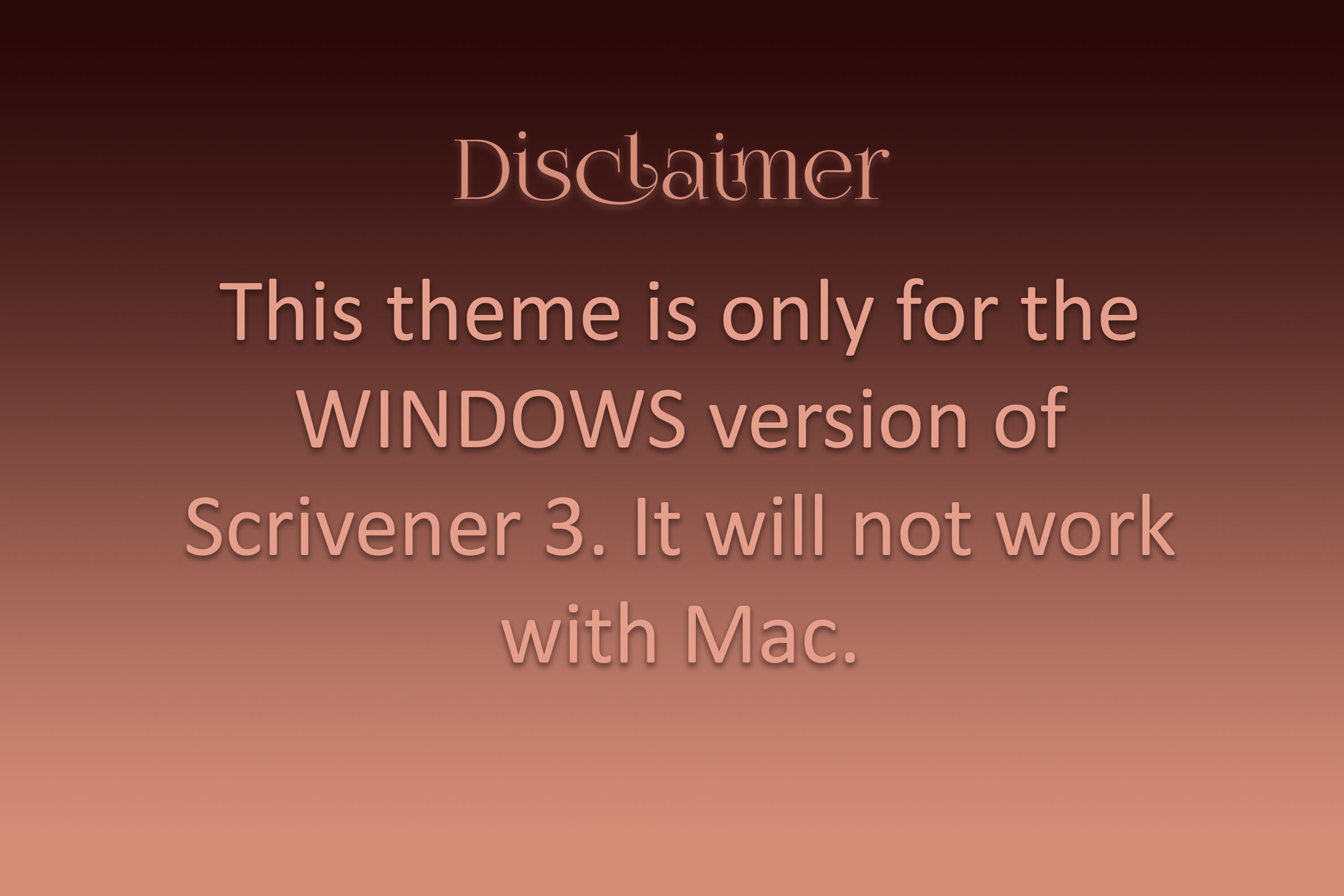 Windows Scrivener Theme | Enemies to Lovers - Etsy