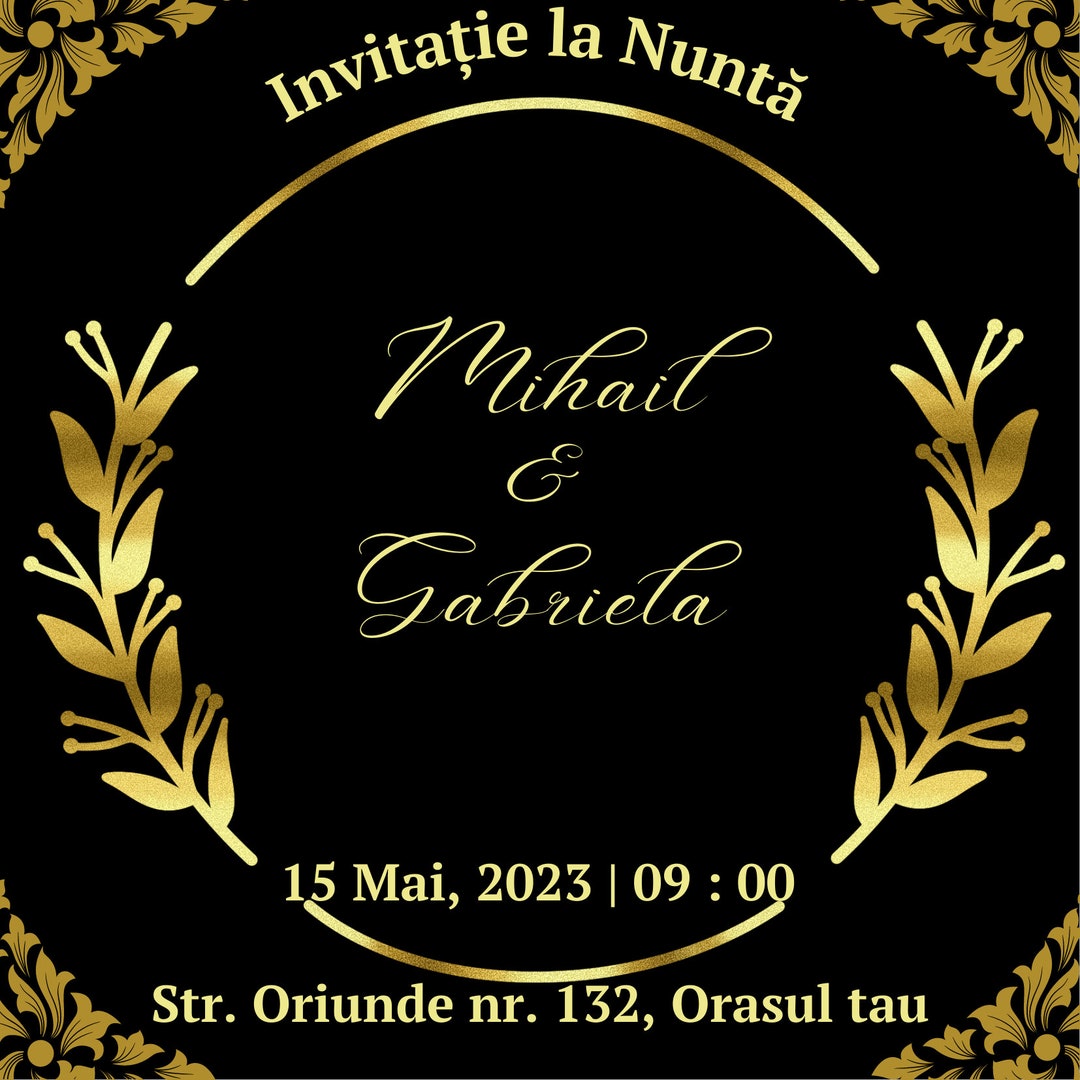 Invitatie La Nunta - Etsy