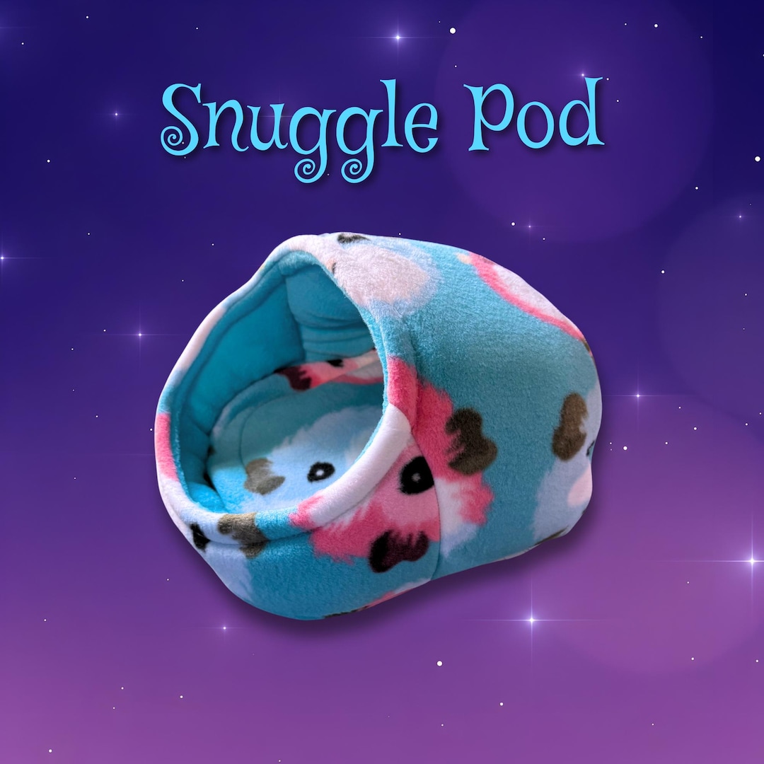 Fleece Guinea Pig Snuggle Pod: Cozy Pet Bed - Etsy