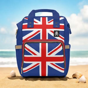Union Jack / Multi-purpose Diaper Bag Backpack / Insulated Travel ...