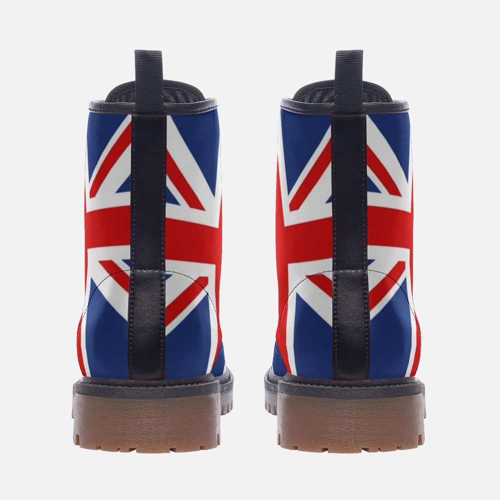 Union Jack / Gothic, Punk, Combat Boots in Unisex Casual Lightweight ...