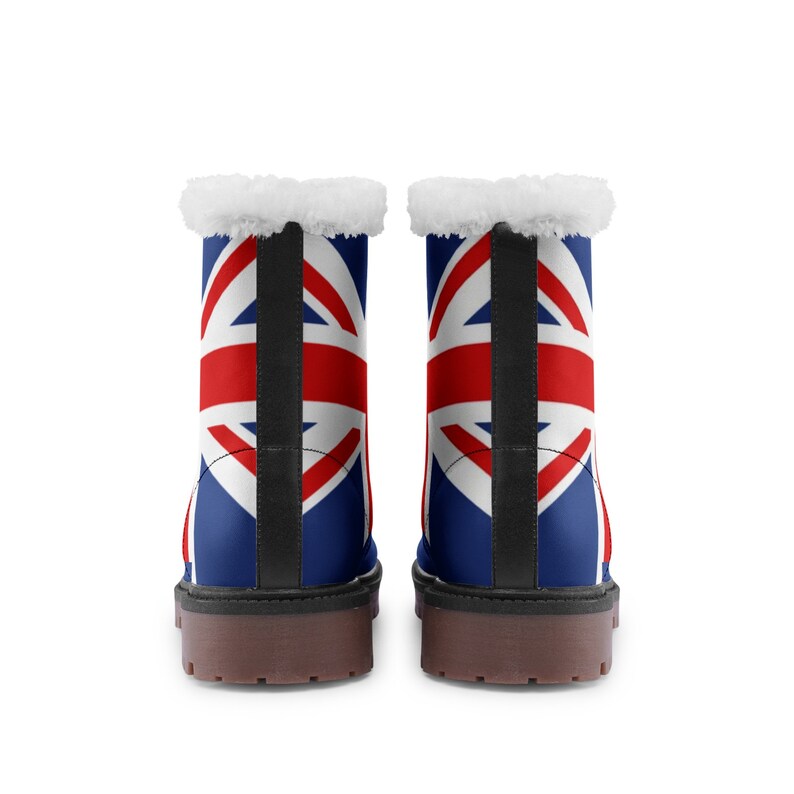Union Jack - Winter Combat Boots / Unisex Comfortable Microfiber ...