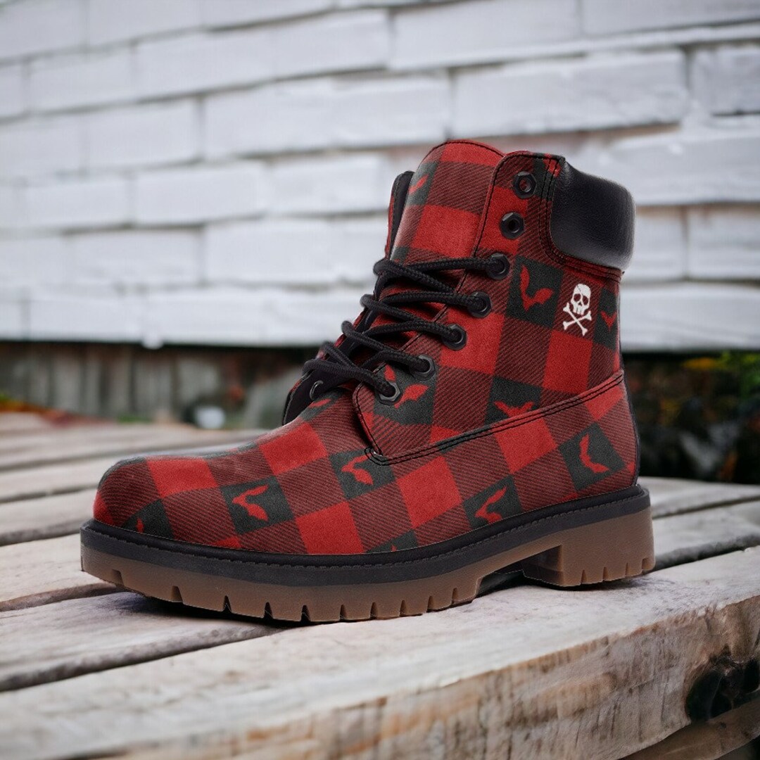 Red Bat Plaid / Goth, Goblincore, Woodland, Witchcore, Faecore, Boho ...