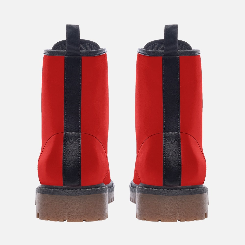 Classic Red / Gothic Punk Combat Boots in Unisex Casual - Etsy
