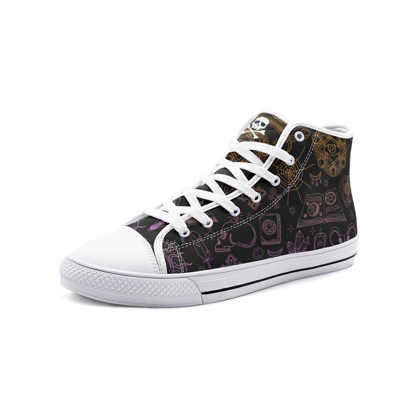 Witchcraft Alchemy Magic / Unisex High Top Canvas Shoes, Goth, Emo ...