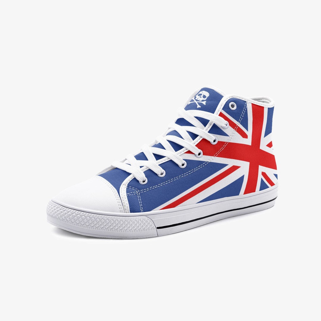 Union Jack / Unisex High Top Canvas Shoes Goth Emo - Etsy