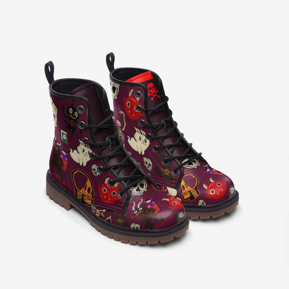 Little Demon Party Gothic, Punk, Combat Boots in Unisex Casual ...
